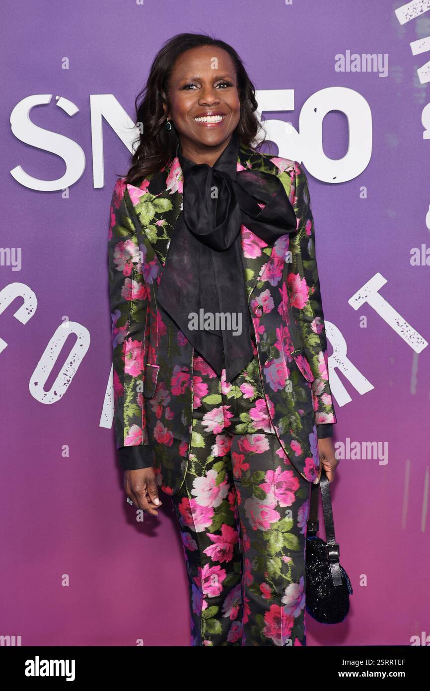New York, USA. 14th Feb, 2025. SNL50: THE HOMECOMING CONCERT -- Pictured: Deborah Roberts on ...