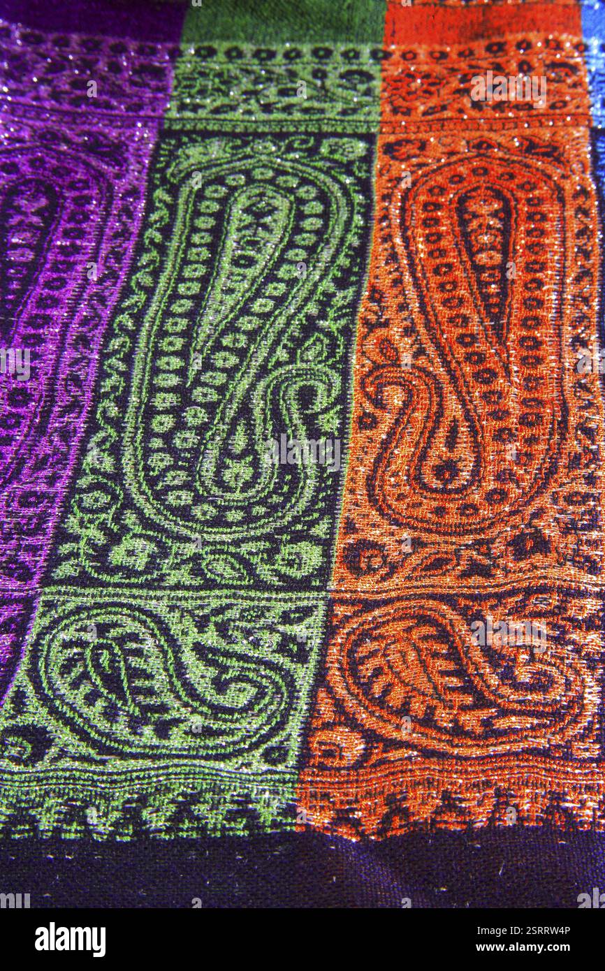 Concept, fabric dushala shawl stole embroidered wrapper Stock Photo - Alamy