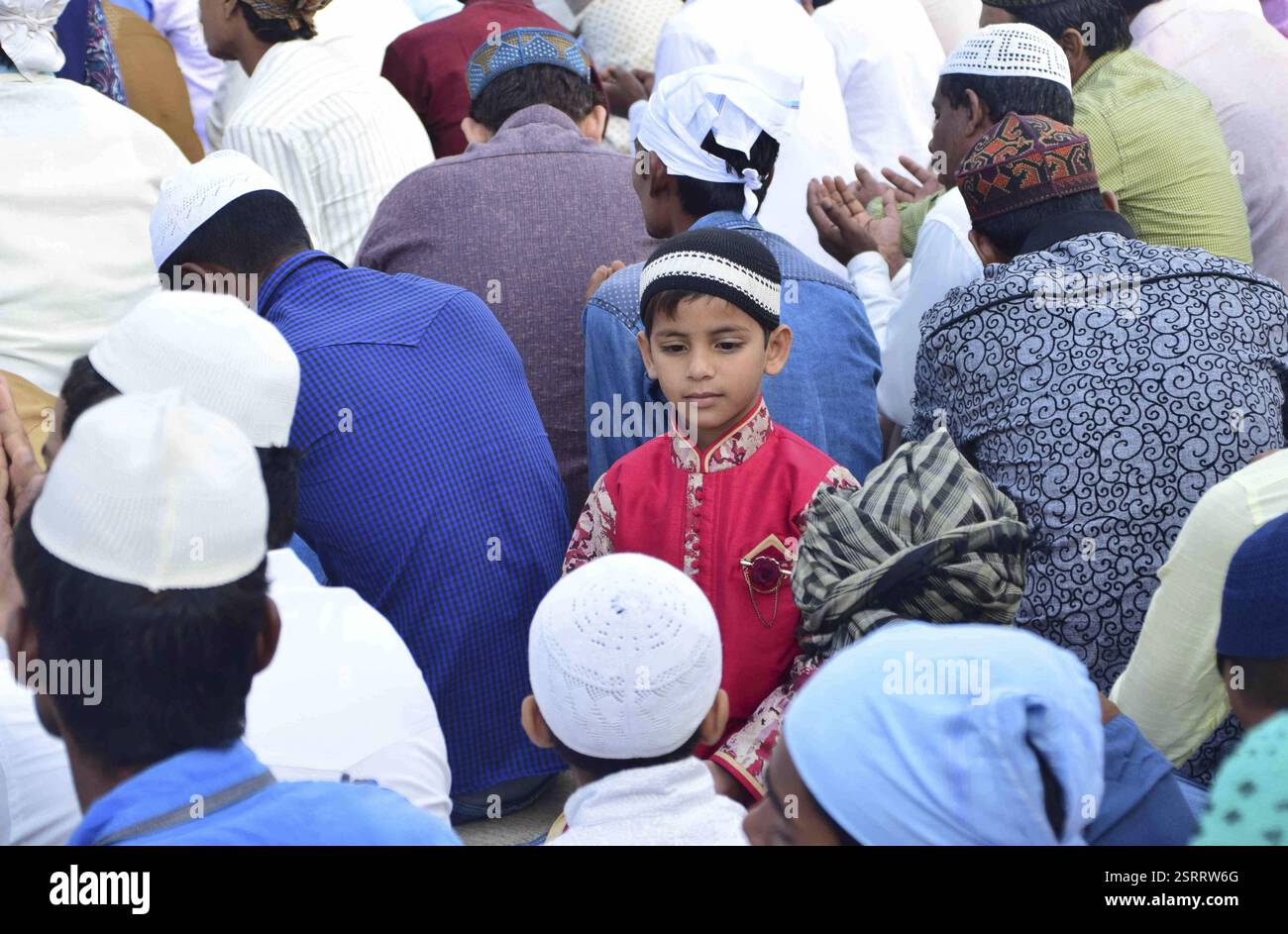 Muslims offer prayer as they celebrate Eid al-Adha or festival of ...
