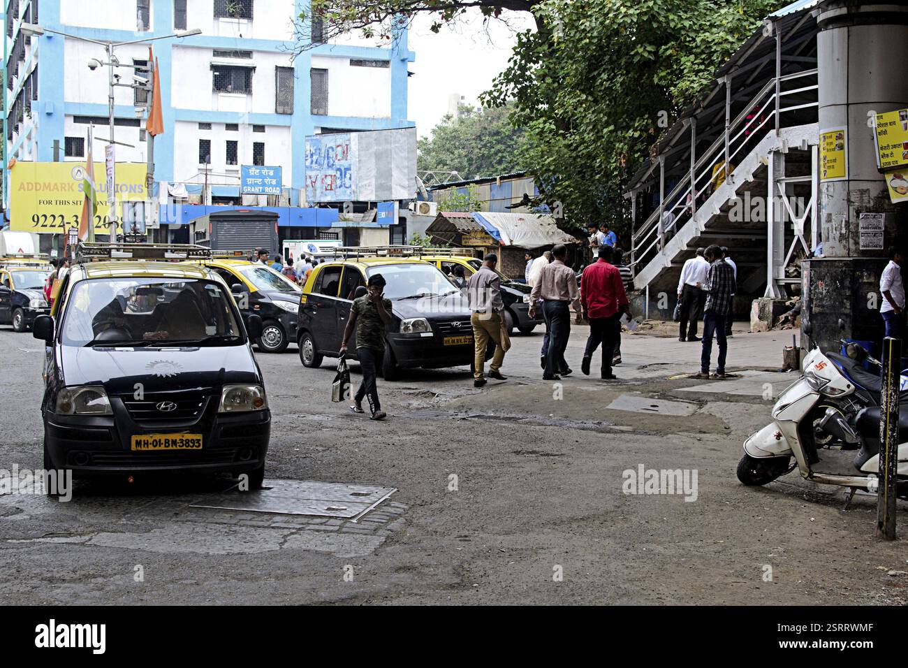 Grant Road Railway Station entrance, Mumbai, Maharashtra, India, Asia ...