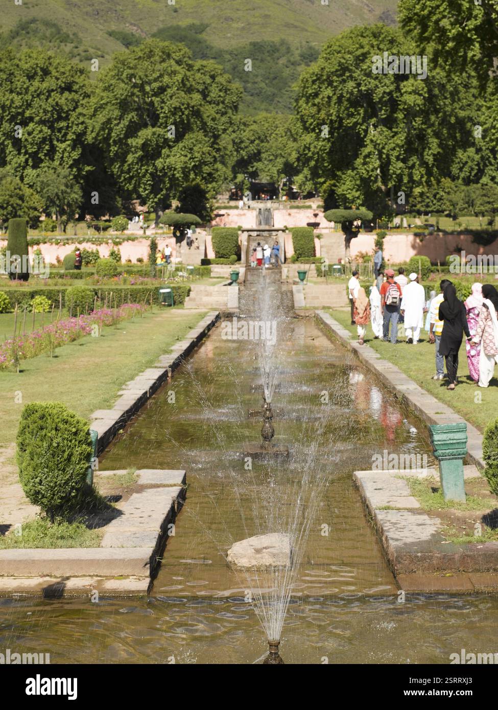 Mughal garden nishat bagh, Srinagar, Jammu and Kashmir, India, Asia ...