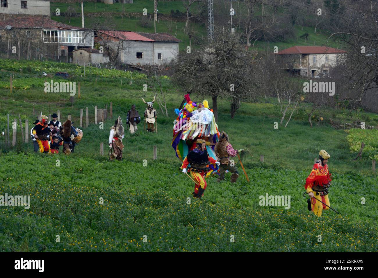 Flyers of the Entroido Ribeirao of Chantada (Lugo) during Lambedoiro ...
