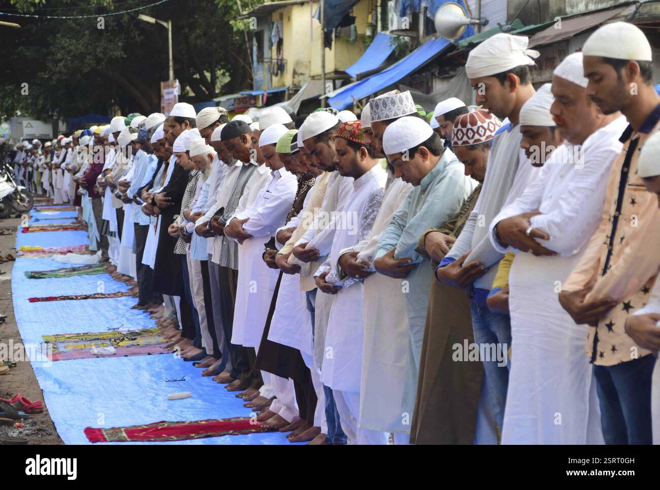 Muslims offer prayer as they celebrate Eid al-Adha or festival of ...