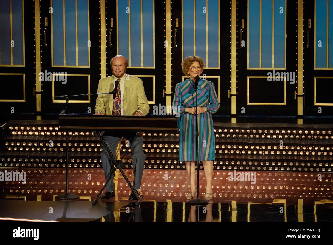 New York, USA. 14th Feb, 2025. SNL50: THE HOMECOMING CONCERT -- Pictured: (l-r) Will Ferrell ...