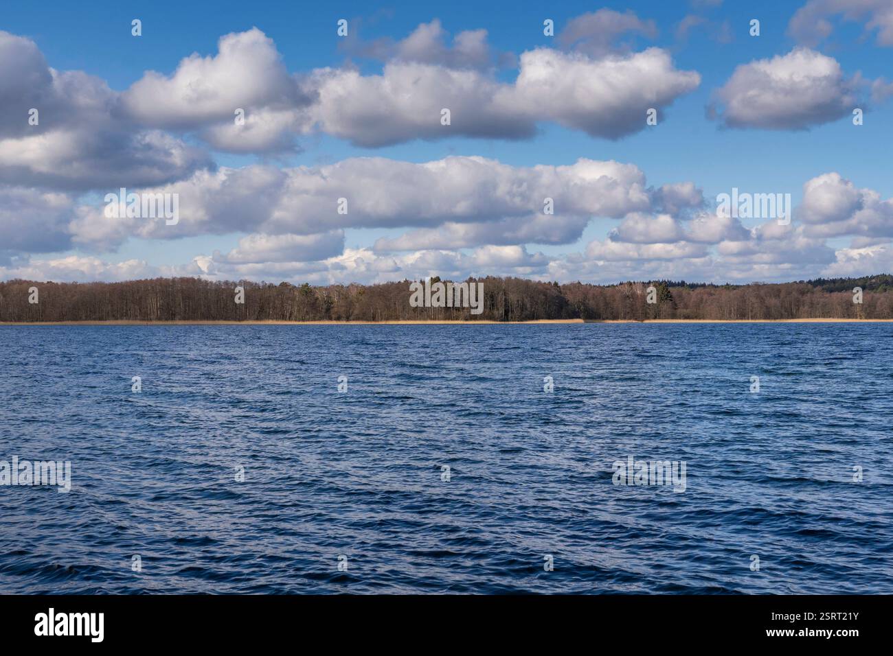 Wolken über dem Werbellinsee bei Altenhof Landkreis Barnim im ...