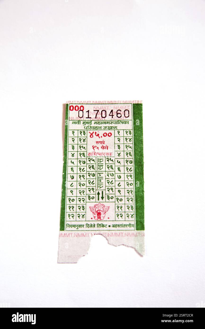 Indian bus ticket hi-res stock photography and images - Alamy
