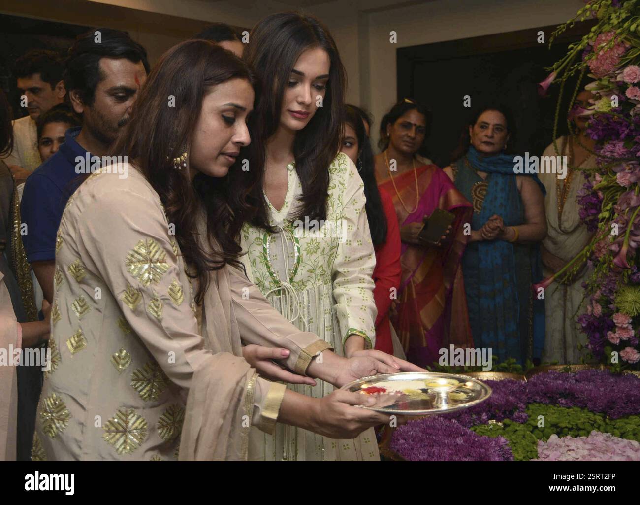 Bollywood actor Amy Jackson participates procession immersion of an ...