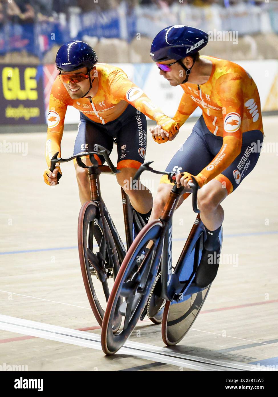 HEUSDEN-ZOLDER - Track cyclists Yanne Dorenbos and Vincent Hoppezak win ...
