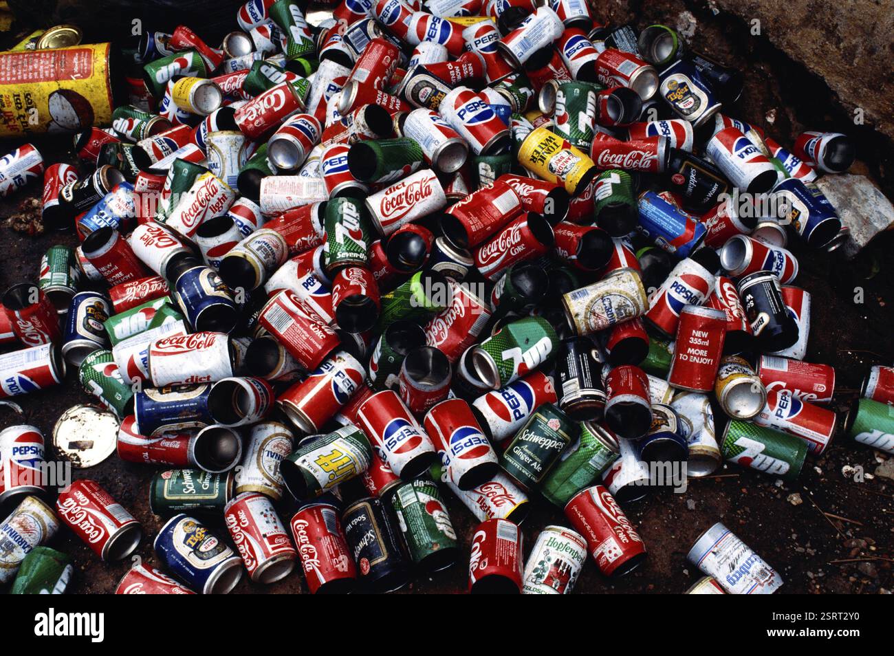 Empty cans, India, Asia Stock Photo - Alamy