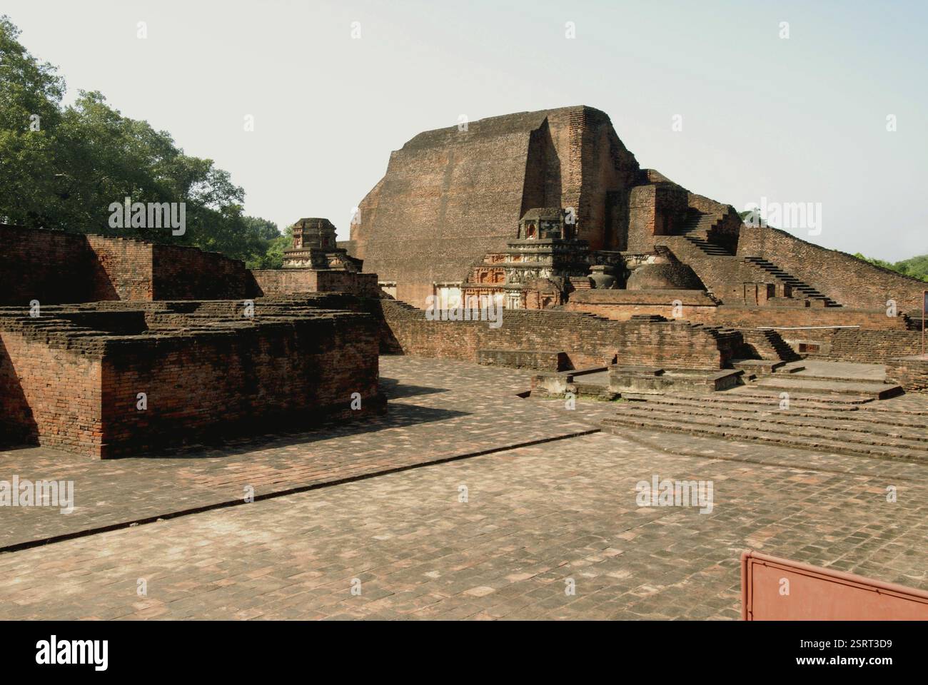 Main temple and stupa in Nalanda University, Nalanda, Bihar, India ...