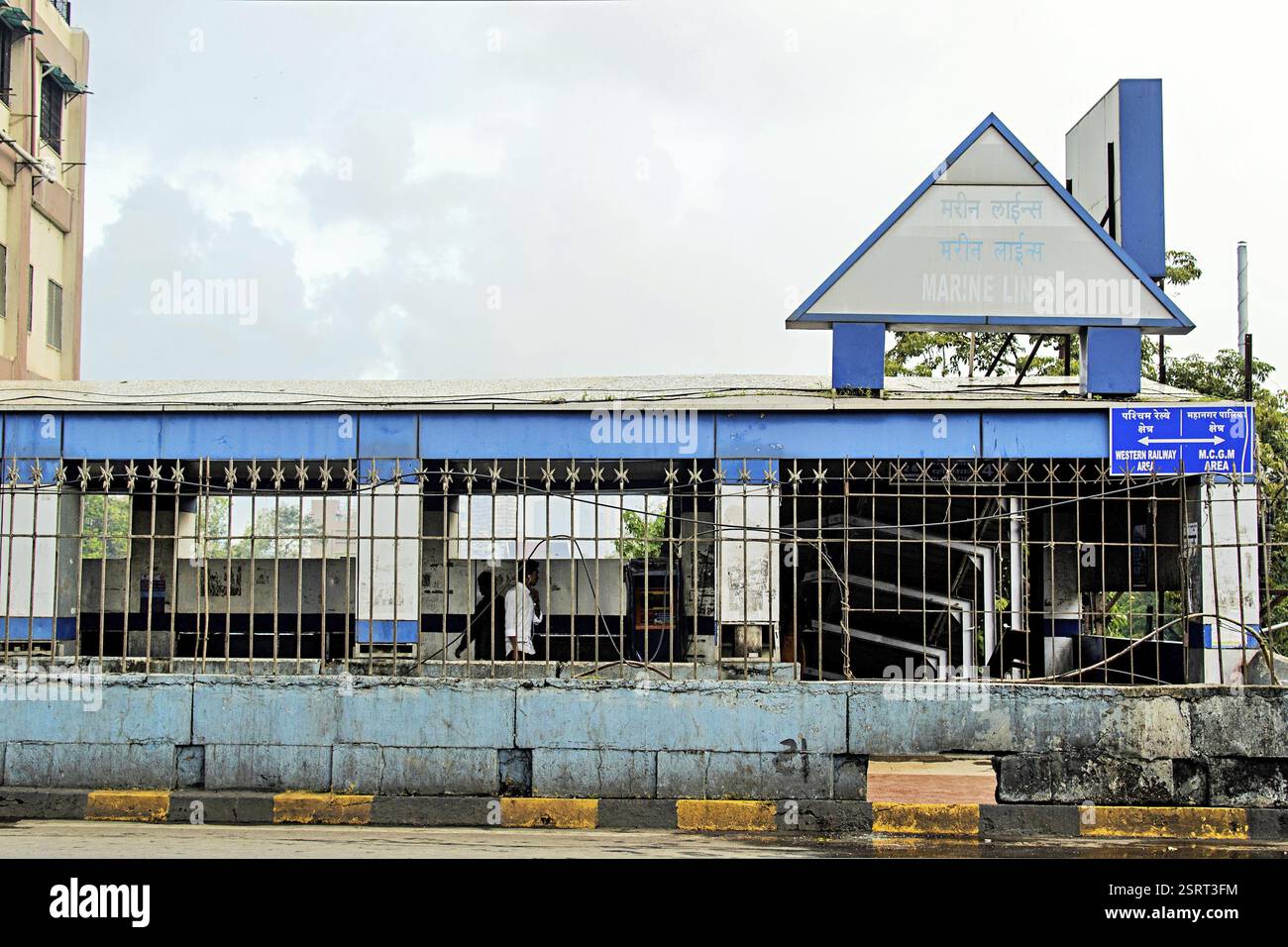 Marine lines railway station, Mumbai, Maharashtra, India, Asia Stock ...