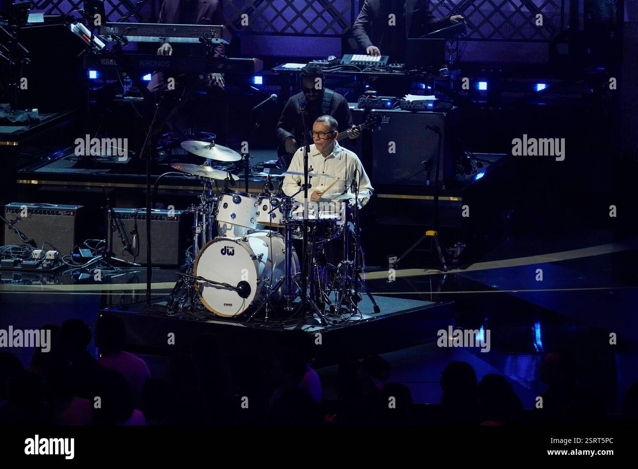 New York, USA. 14th Feb, 2025. SNL50: THE HOMECOMING CONCERT -- Pictured: Fred Armisen performs ...