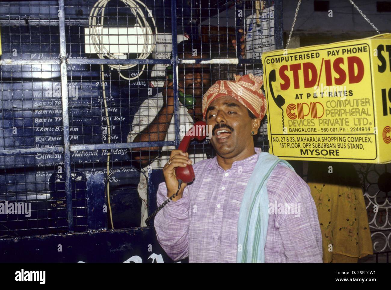 Telephone and STD Booth, Karnataka, India, Asia Stock Photo - Alamy