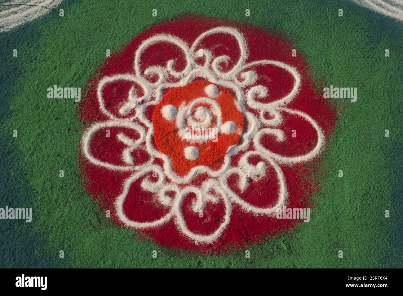 Huge Rangoli for celebrating Gudi Padva Festival, Thane Maharashtra ...