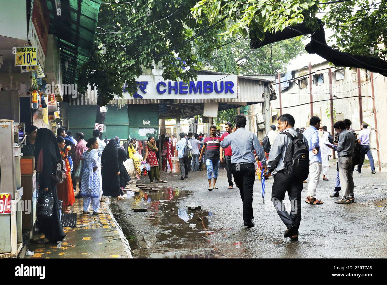 Chembur suburban railway station, Mumbai, Maharashtra, India, Asia ...