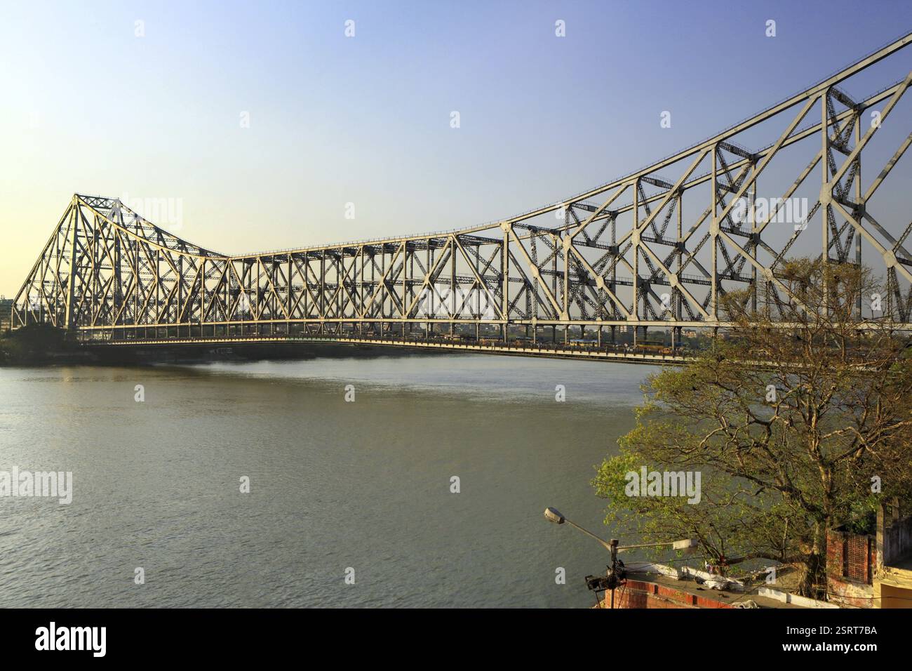 Howrah Bridge in Hooghly River, West Bengal, India, Asia Stock Photo ...