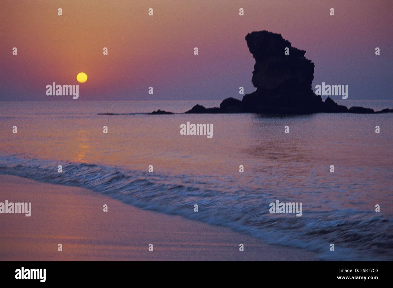 Sea Stack seems to be Floating in Shallow Sea Water, Saurashtra ...