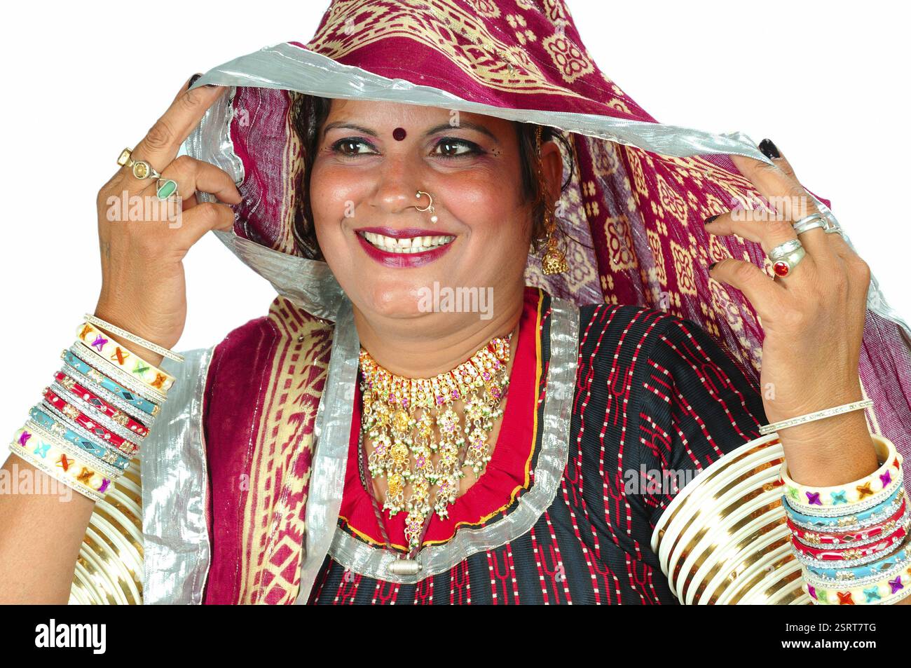Rajasthani woman smiling hi-res stock photography and images - Alamy