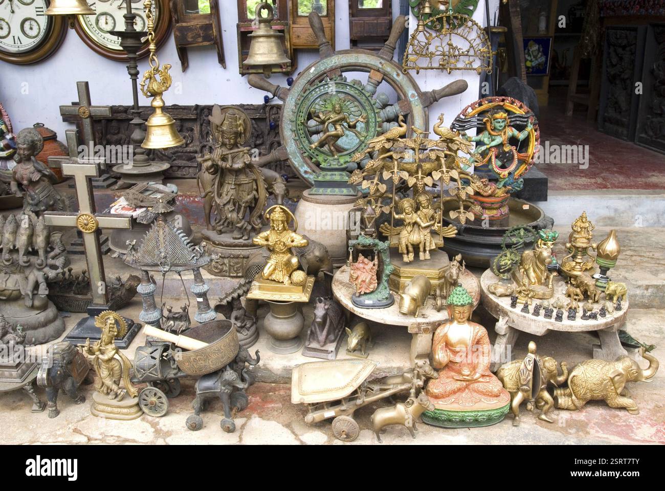 Jew street lined with shops, antique crockery carved wooden furniture ...
