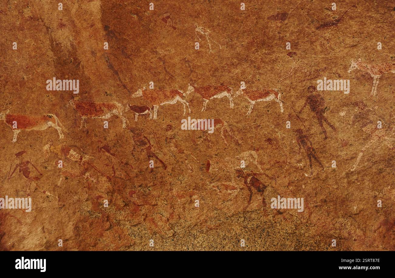 Prehistoric wall art in africa hi-res stock photography and images - Alamy