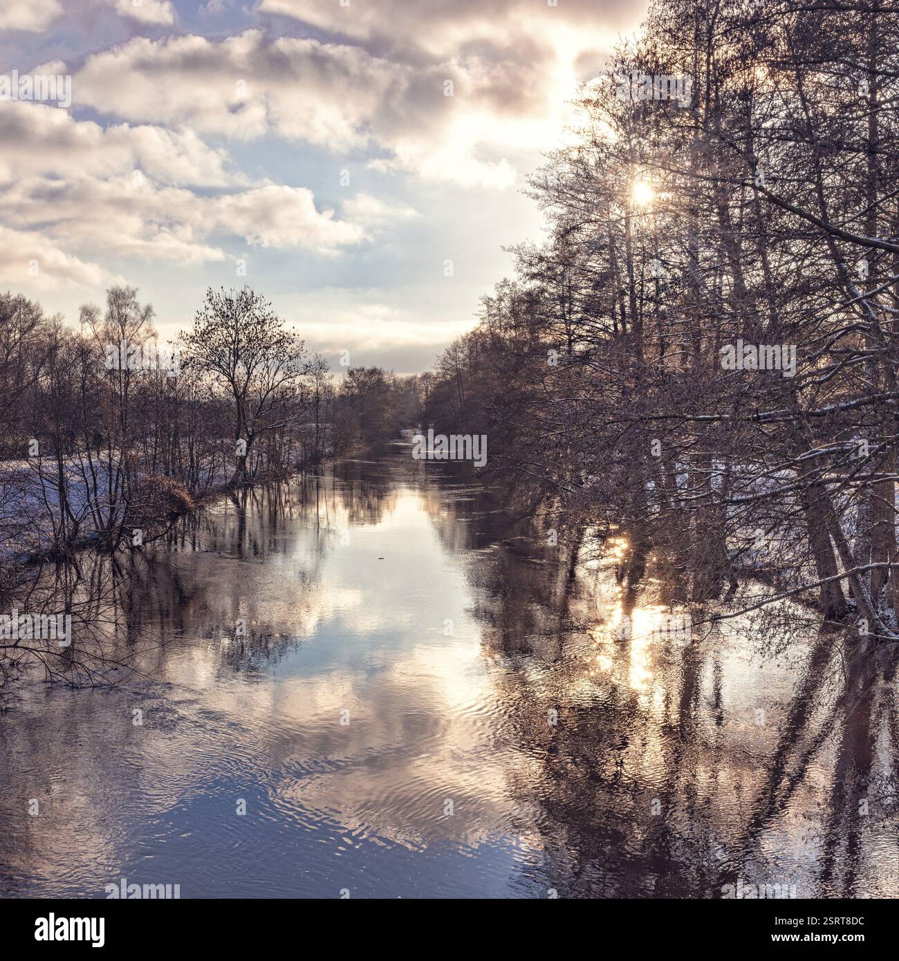 Winter landscape with color look Stock Photo - Alamy