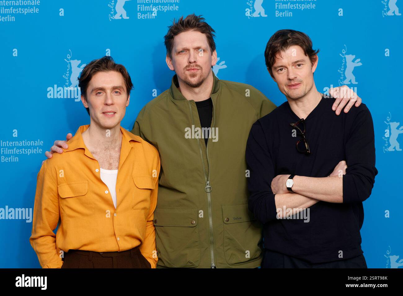 Jack Farthing, Jan-Ole Gerster und Sam Riley beim Photocall zum ...