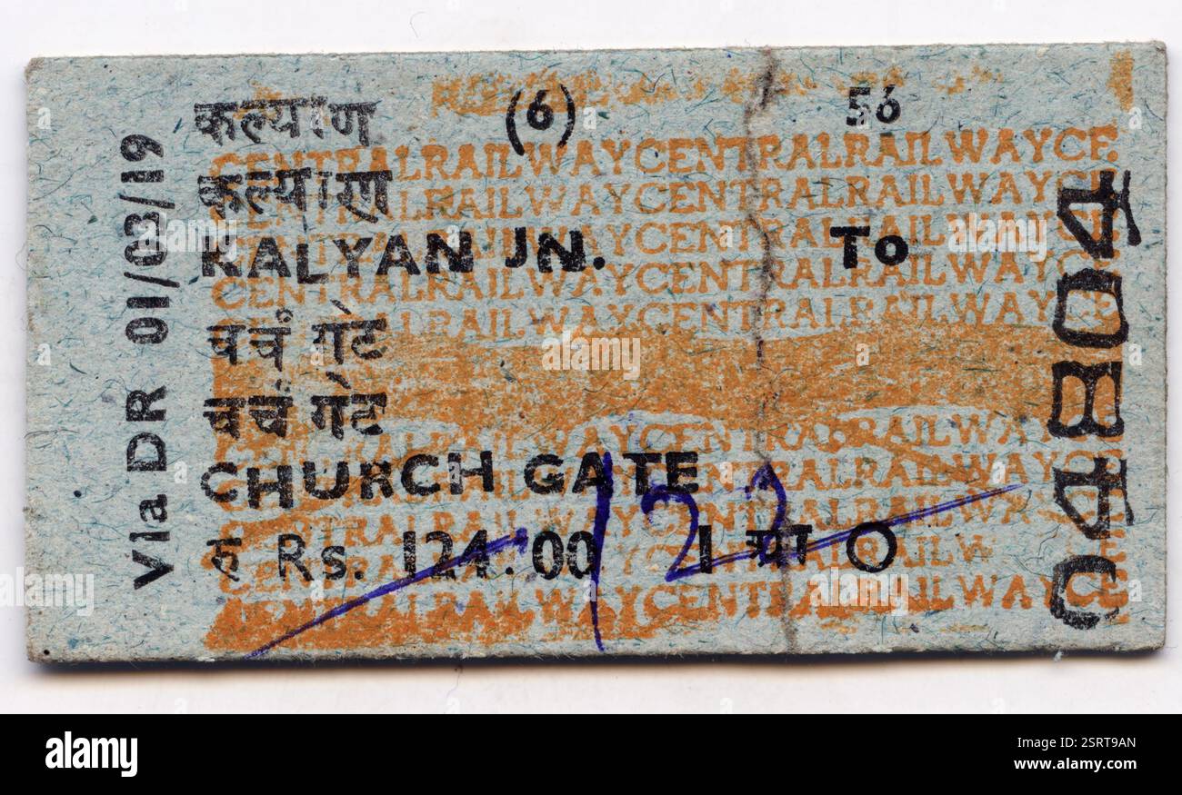Travel train or railway ticket on white background Stock Photo - Alamy