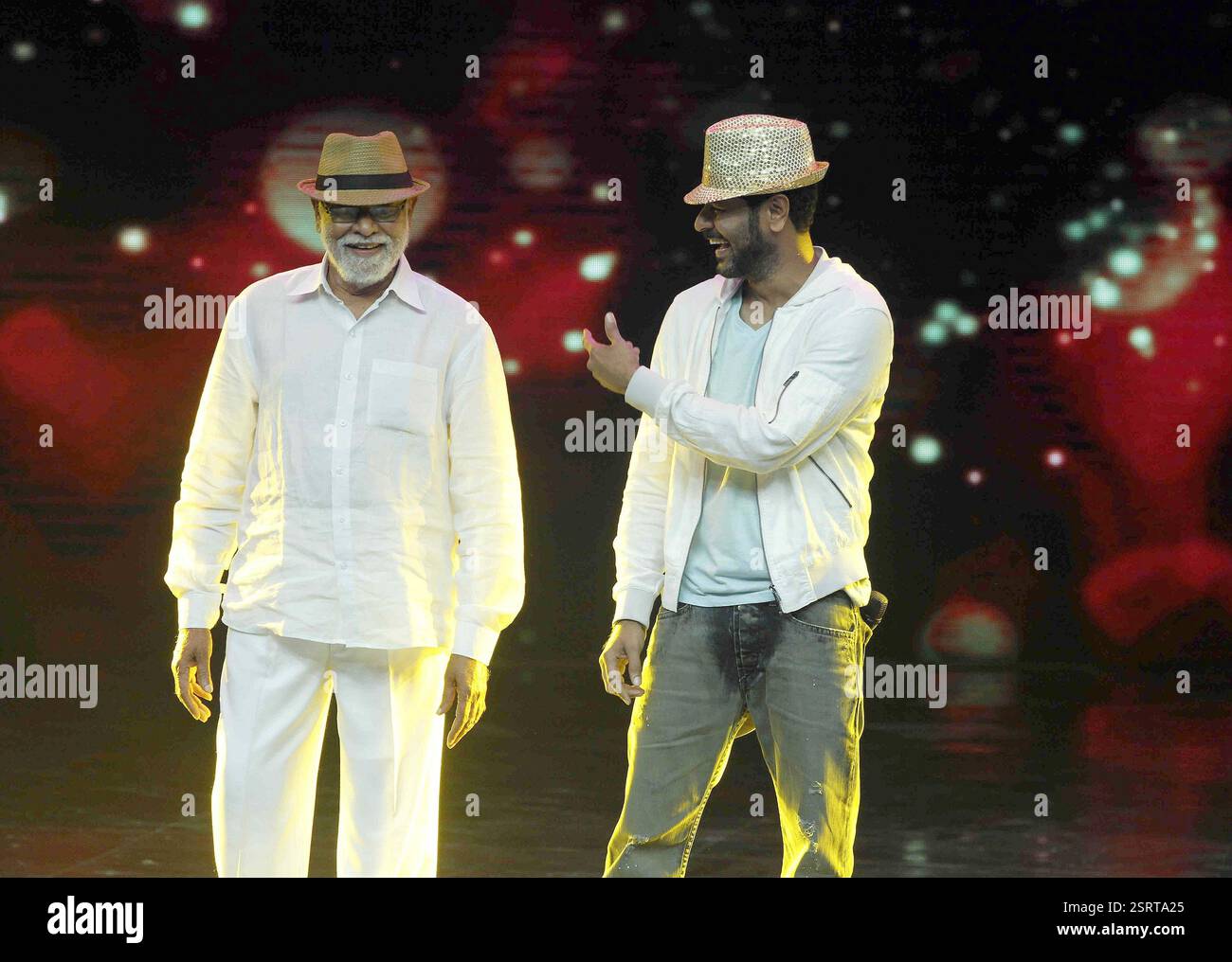 Bollywood actor Prabhu Deva along father and choreographer Mugur Sundar ...