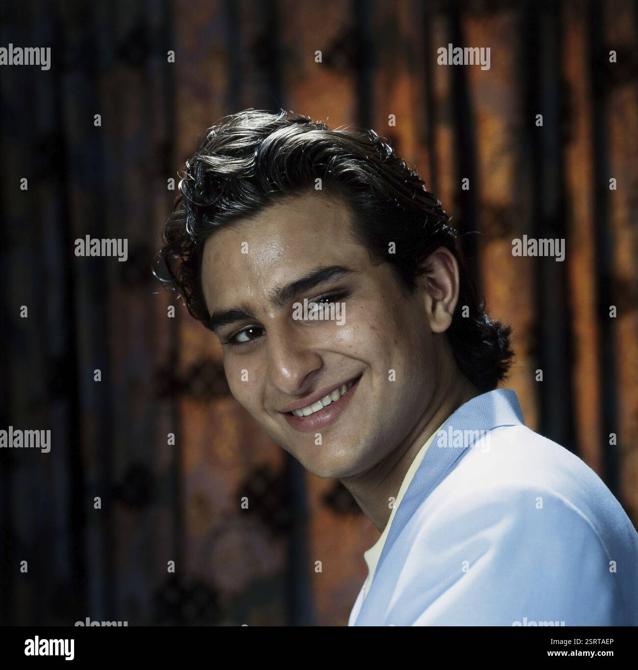 Close up of Saif Ali Khan smiling, India, Asia Stock Photo - Alamy