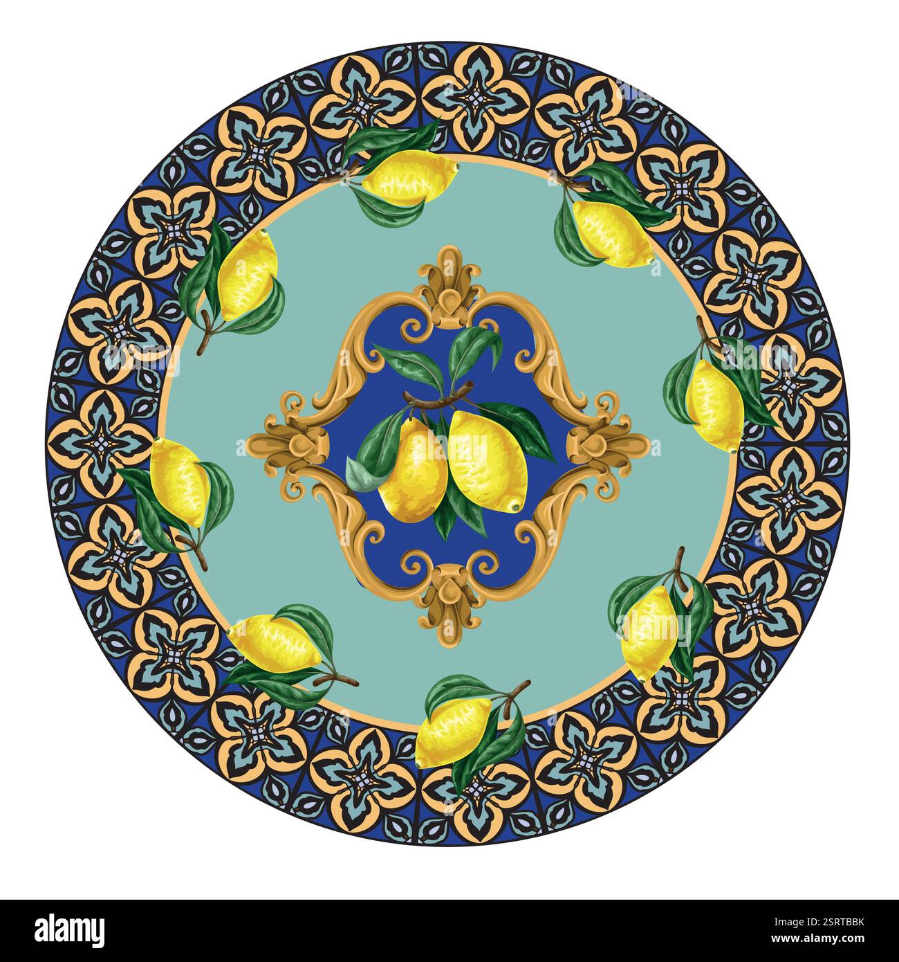 Nature design plate Cut Out Stock Images & Pictures - Alamy