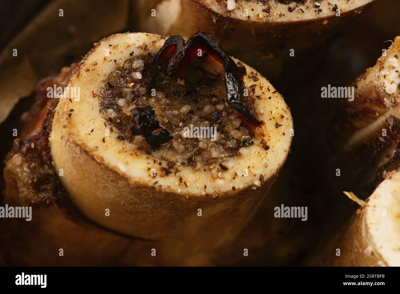 Homemade Roasted Beef Bone Marrow Stock Photo - Alamy