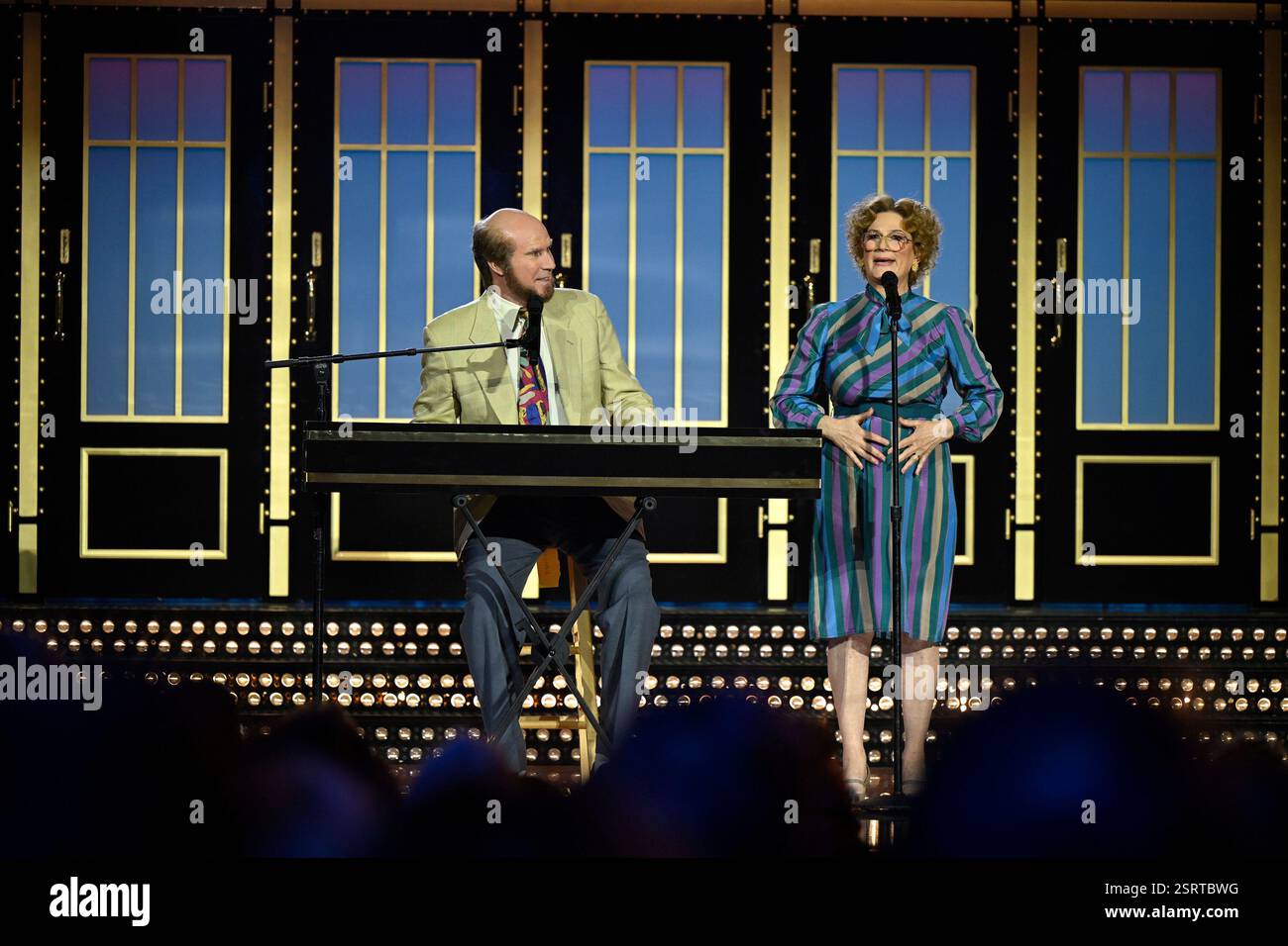 New York, USA. 14th Feb, 2025. SNL50: THE HOMECOMING CONCERT -- Pictured: (l-r) Will Ferrell ...