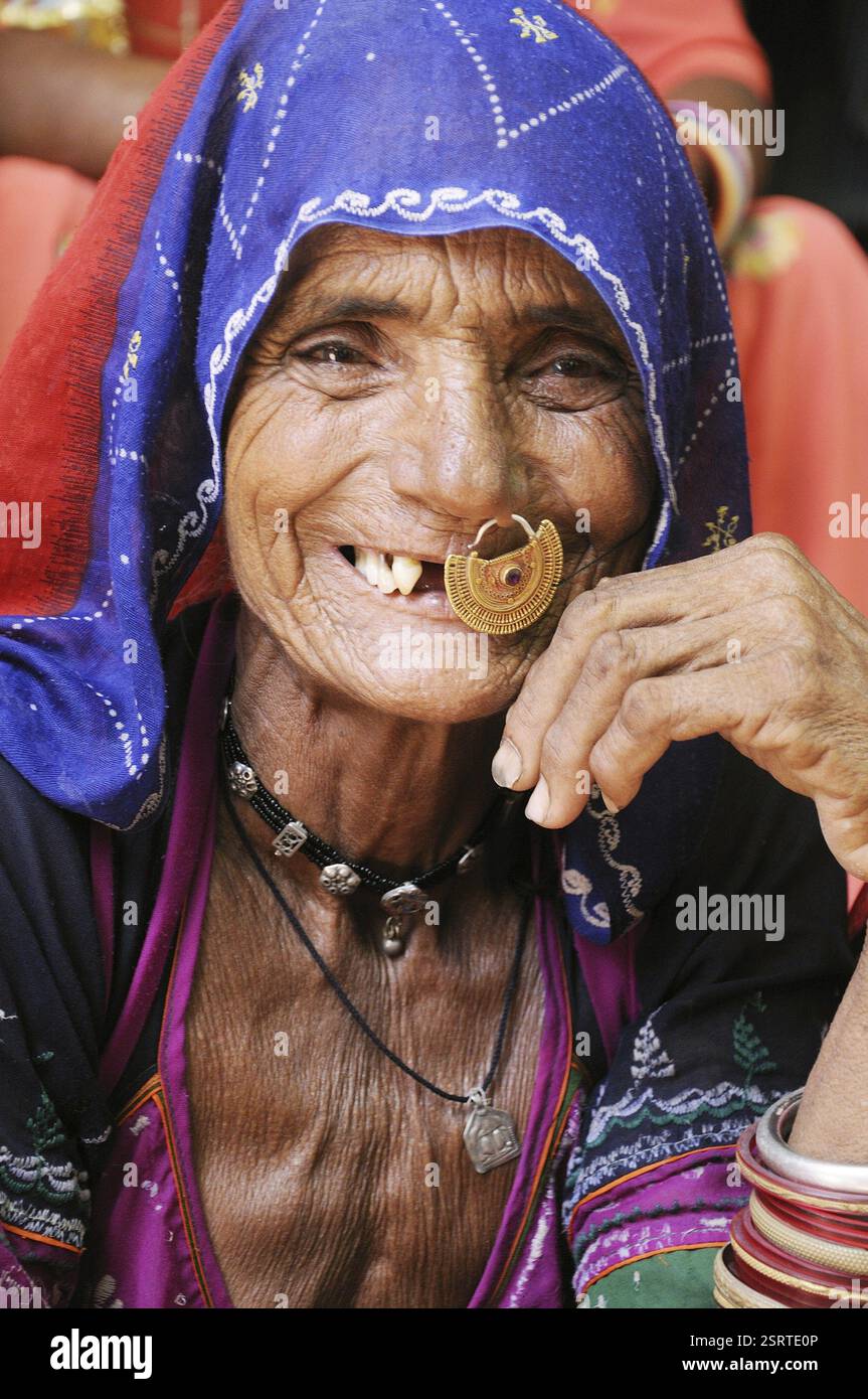 Rajasthani woman smiling hi-res stock photography and images - Alamy