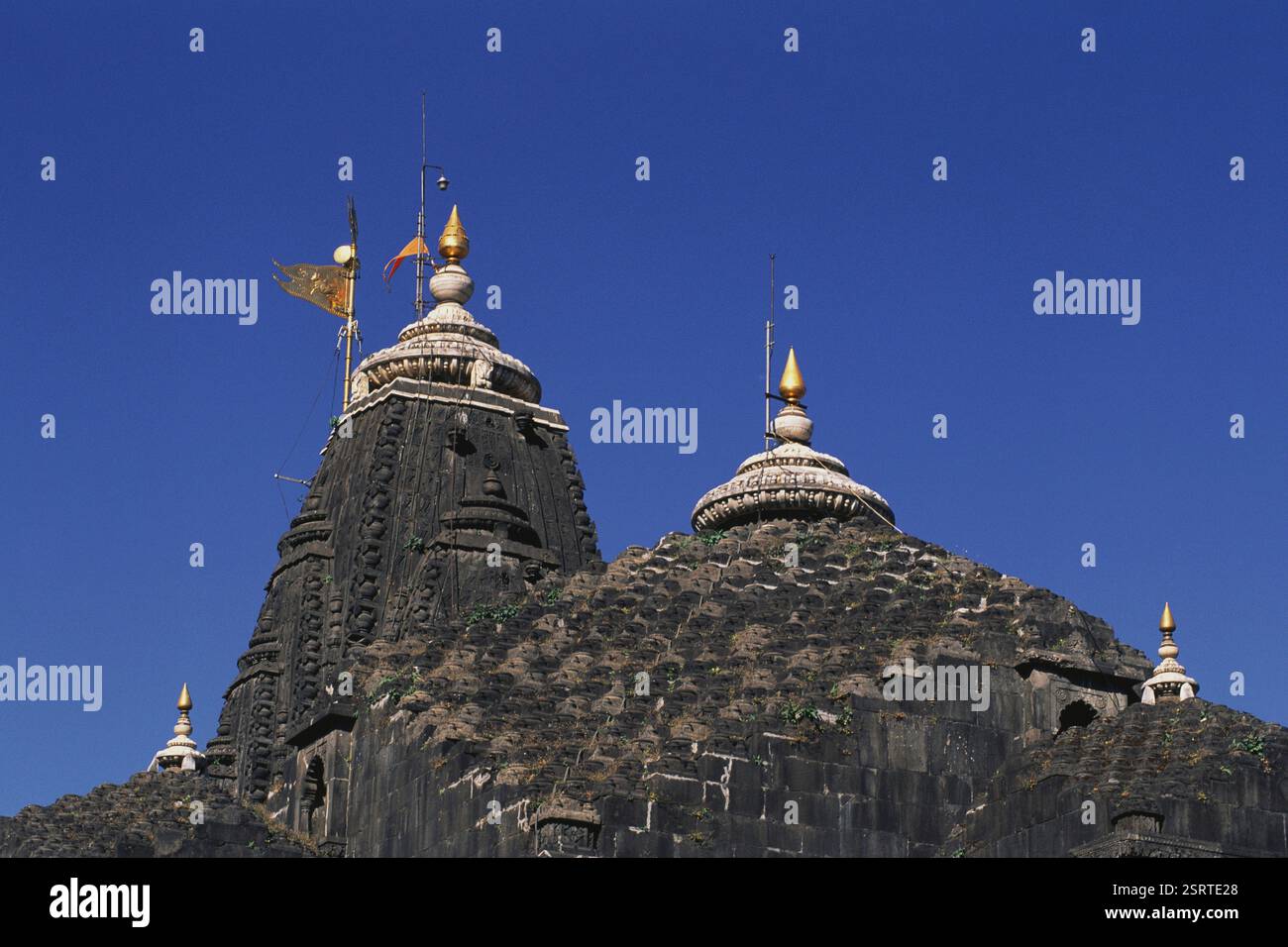 Richly carved top of Shiva temple, Trimbakeshwar, 10th Jyotirling ...