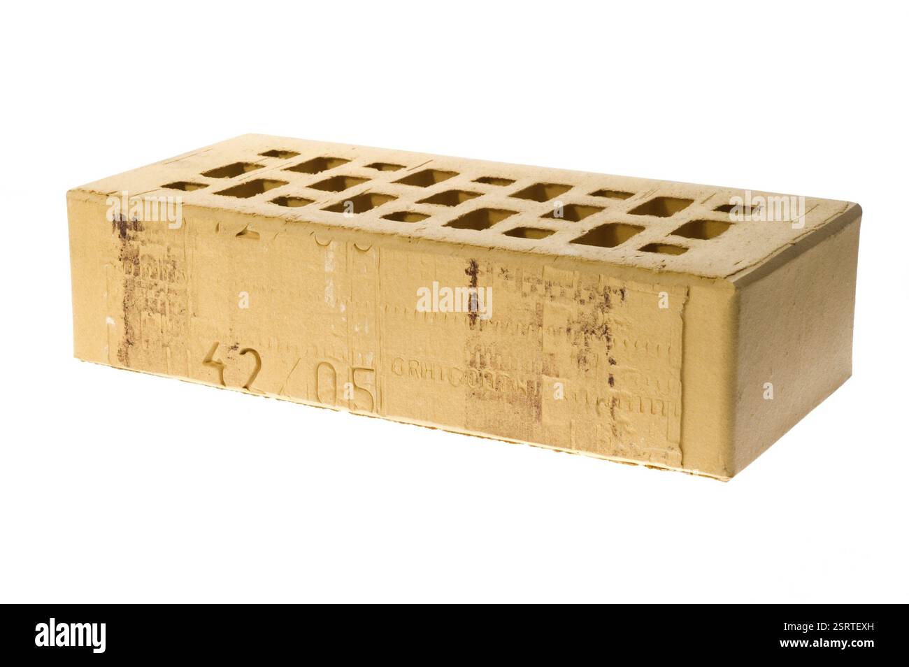 Brick on a white background Stock Photo - Alamy