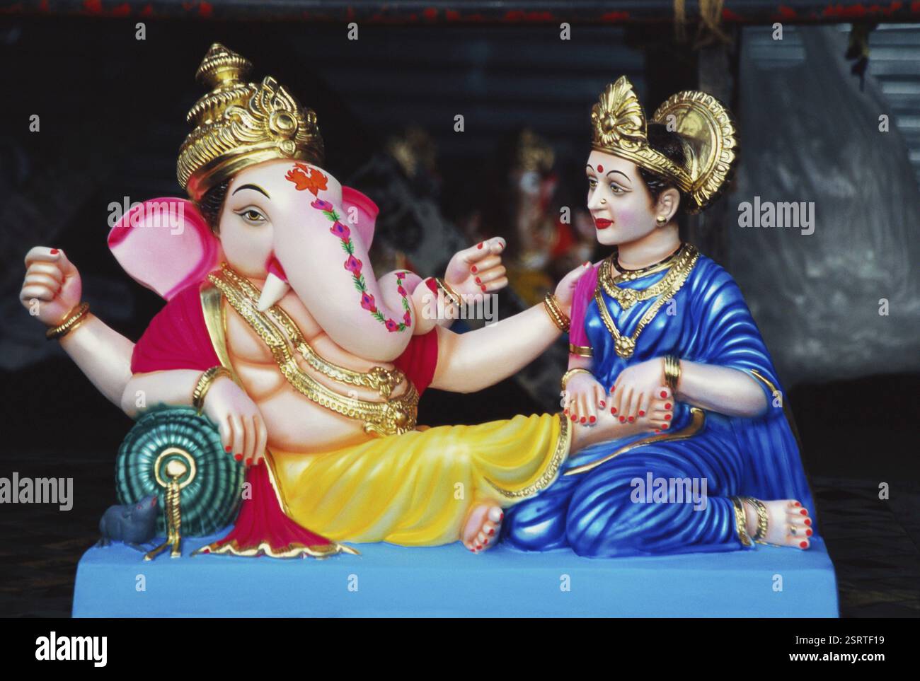 Ganesh ganpati festival, idol of elephant headed god idol as Vishnu ...