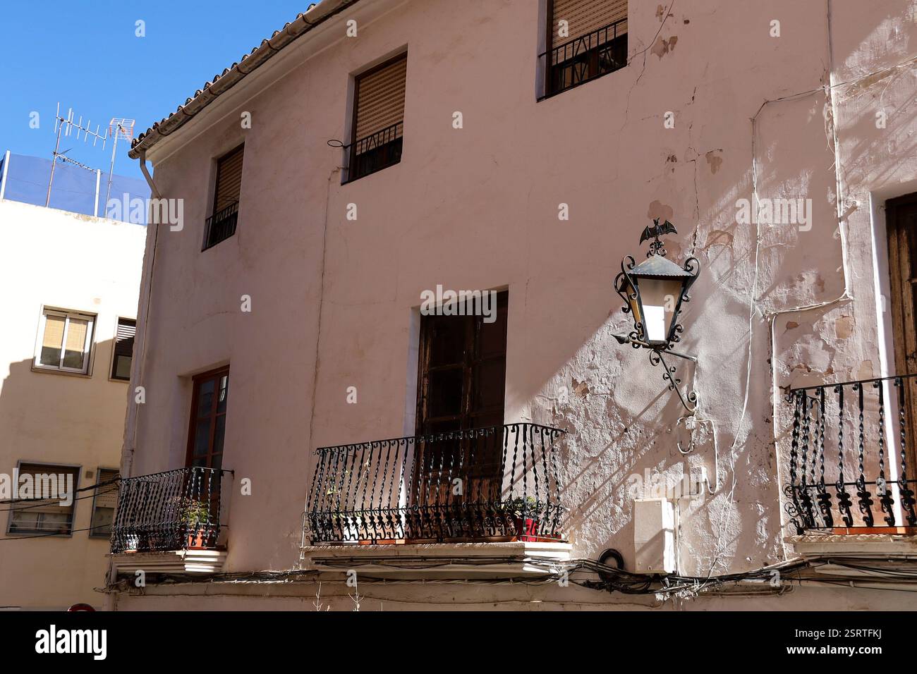 Sagunto, Valencia, Spain- February 8, 2025: Historical facades and ...