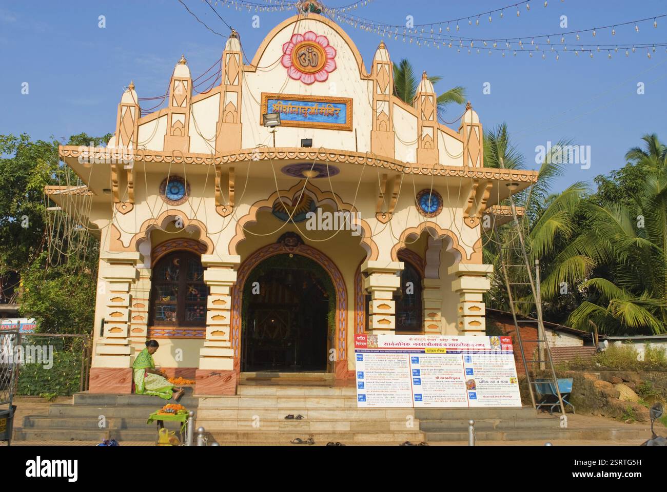 Shree Shanta Durga mandir dedicated goddess parvati, Calangute, Goa ...