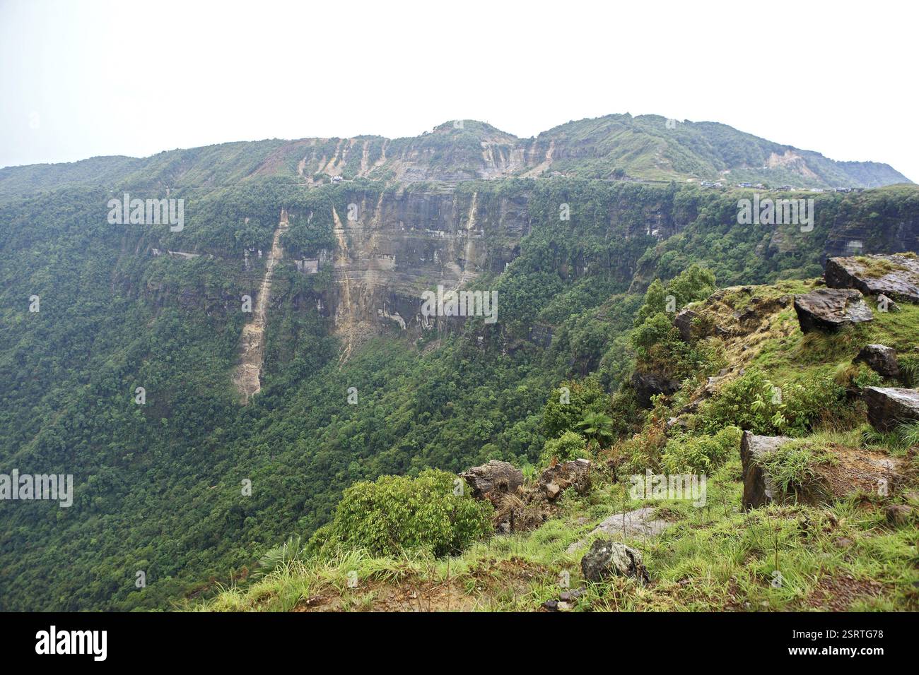 View of mawsynram valley, Cherrapunji, Meghalaya, India, Asia Stock ...