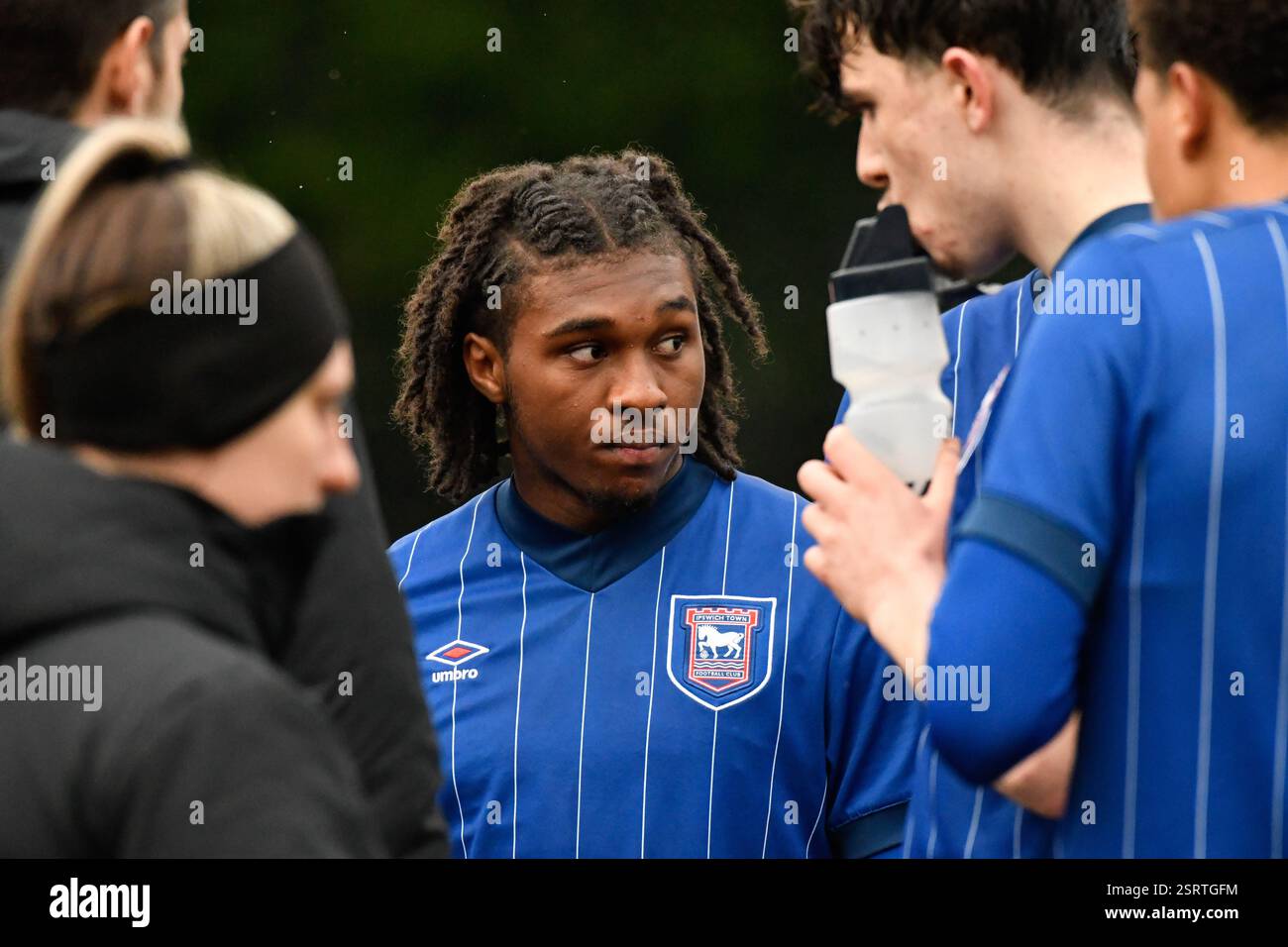 Landore, Swansea, Wales. 15 February 2025. Steve Brouwers of Ipswich ...