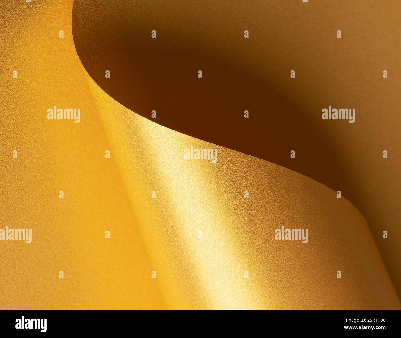 Golden saffron paper background with a pearlescent, glossy texture and ...