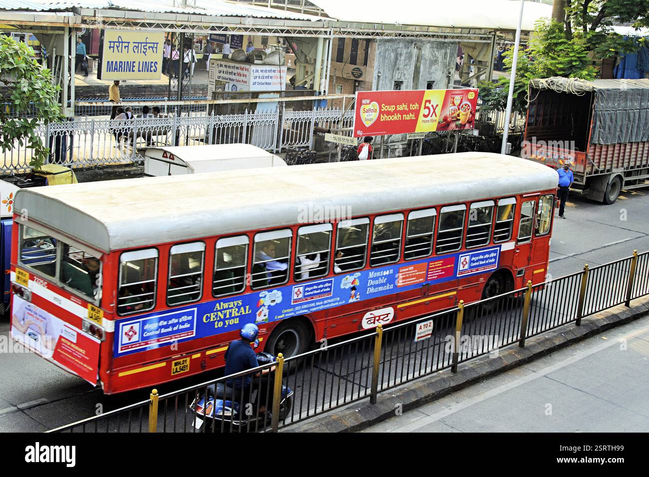 Marine lines railway station, Mumbai, Maharashtra, India, Asia Stock ...