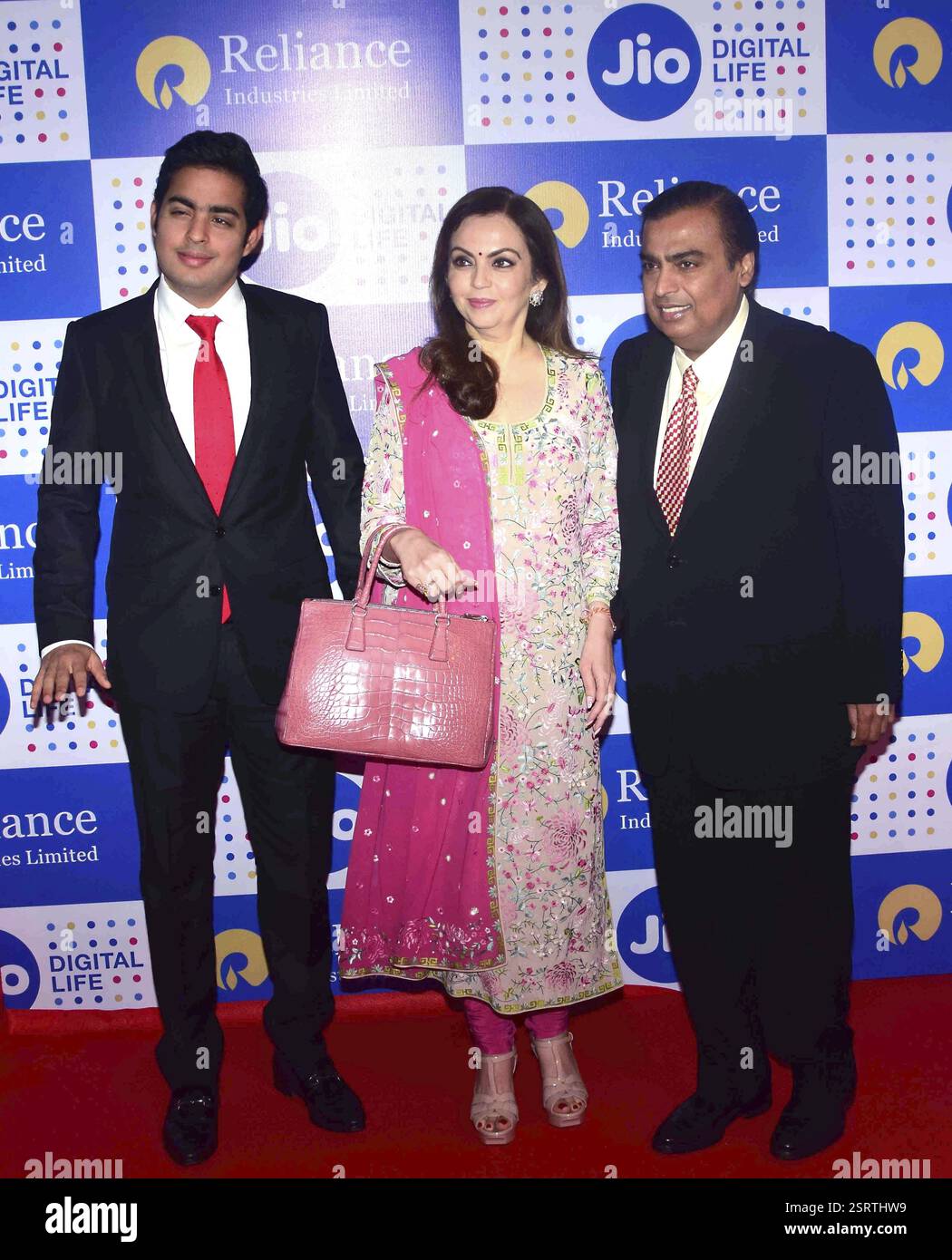 Reliance Industries Limited Chairman Mukesh Ambani Nita Ambani Akash Ambani Annual General ...