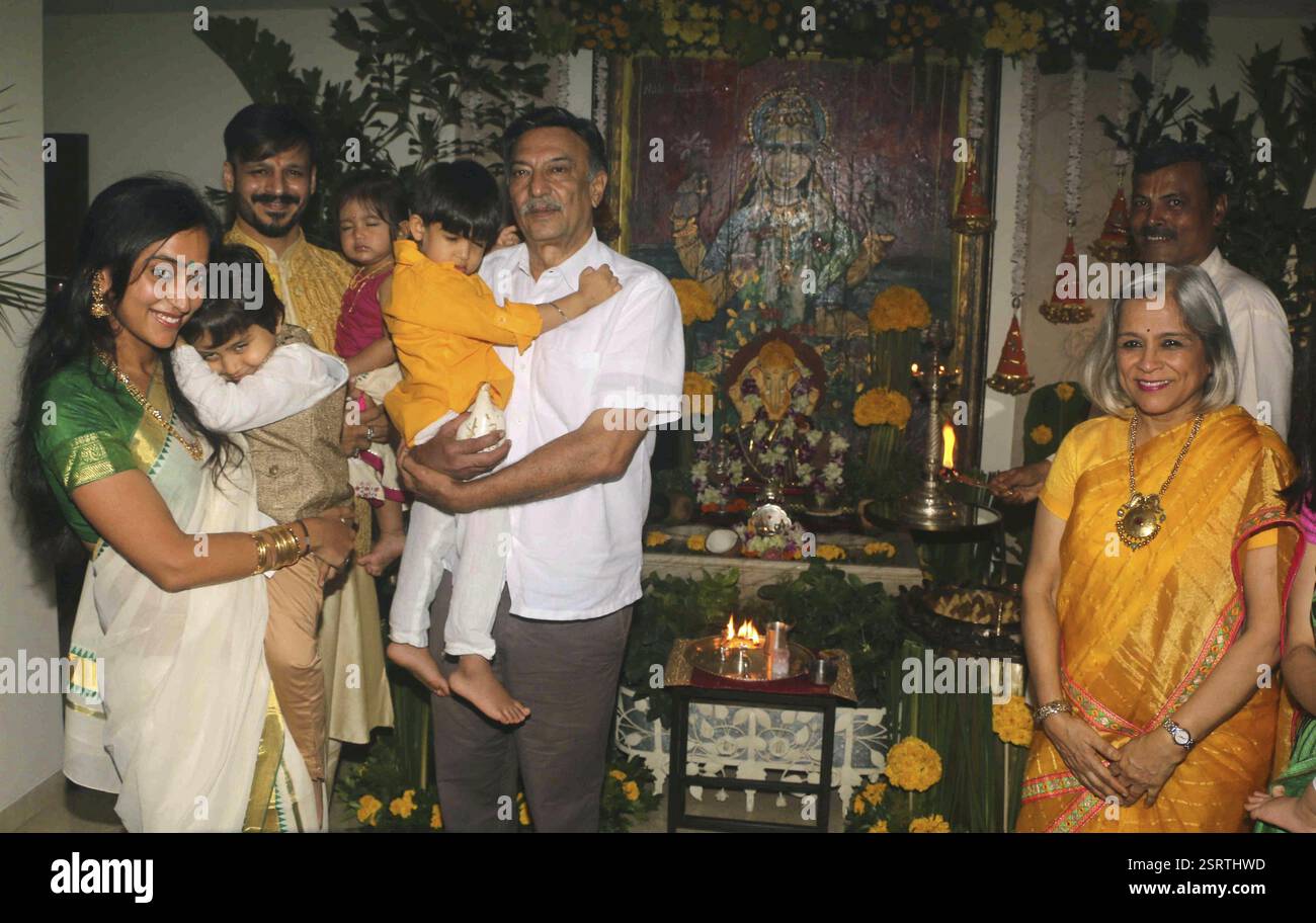 Bollywood actor Vivek Oberoi Priyanka Alva Suresh Oberoi Vivaan Veer ...