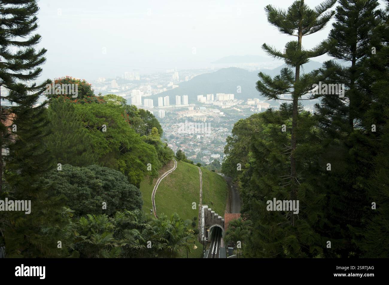 Aerial view from bukit bendera hill, penang, malaysia, asia Stock Photo ...
