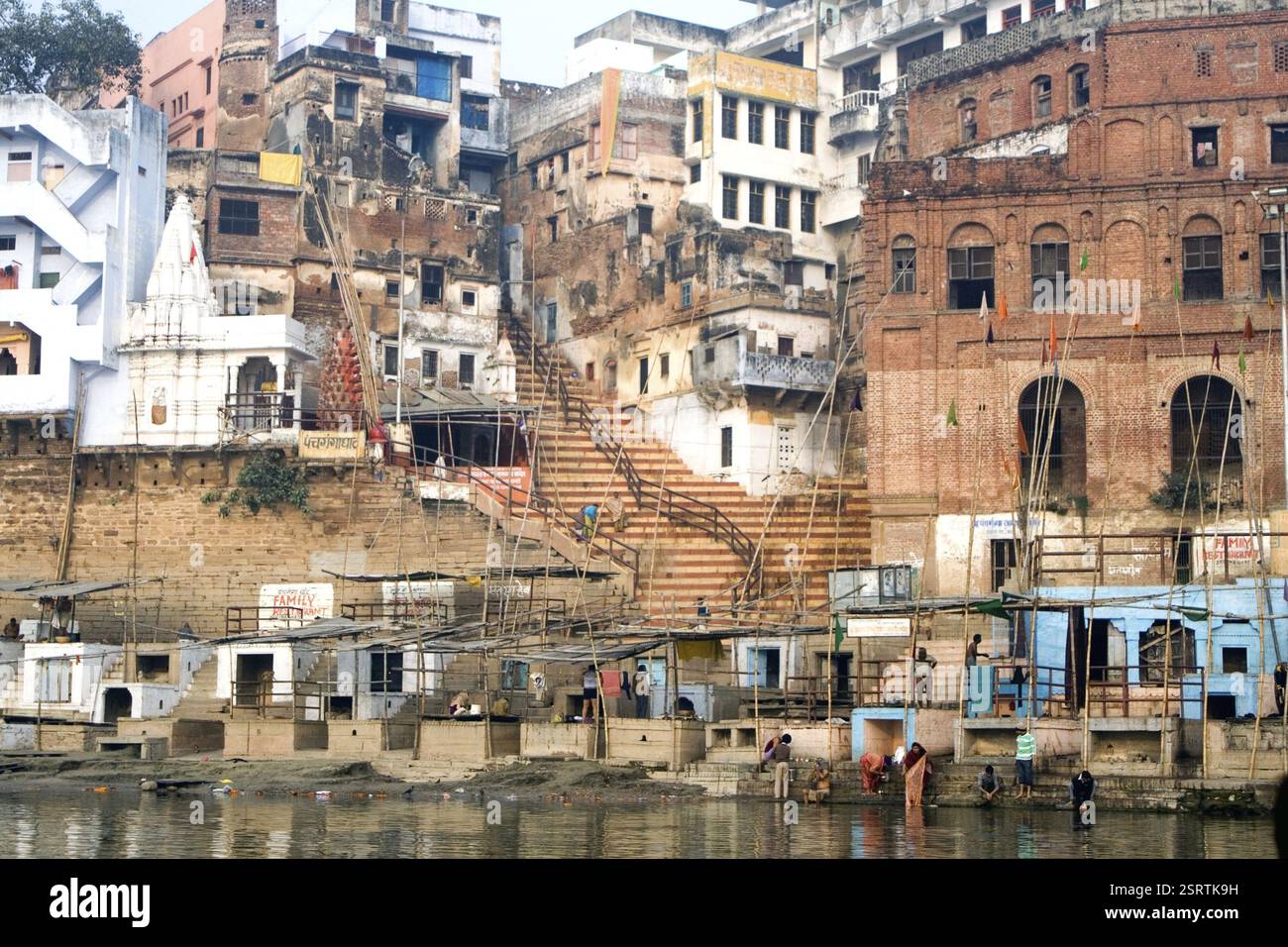 Kashi panch ganga ganges river ghat, Benares Varanasi, Uttar Pradesh ...
