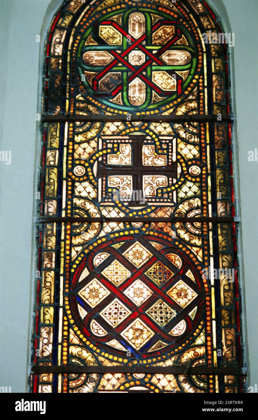 Stained glass in Einmanuel Mission church, Girgaum, Bombay Mumbai ...