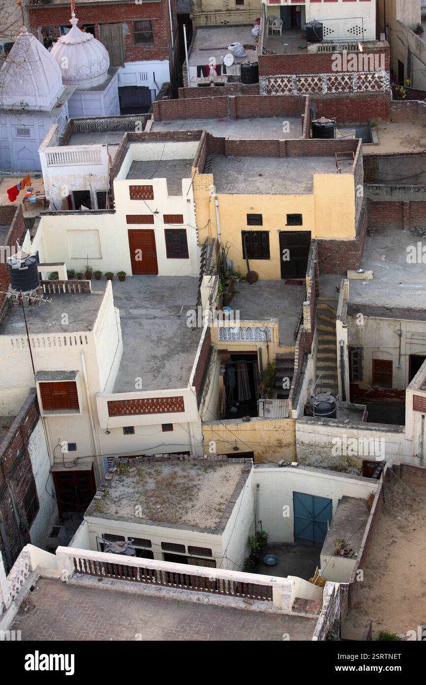 Aerial view of Baba Bakala city in Amritsar, Punjab, India, Asia Stock ...