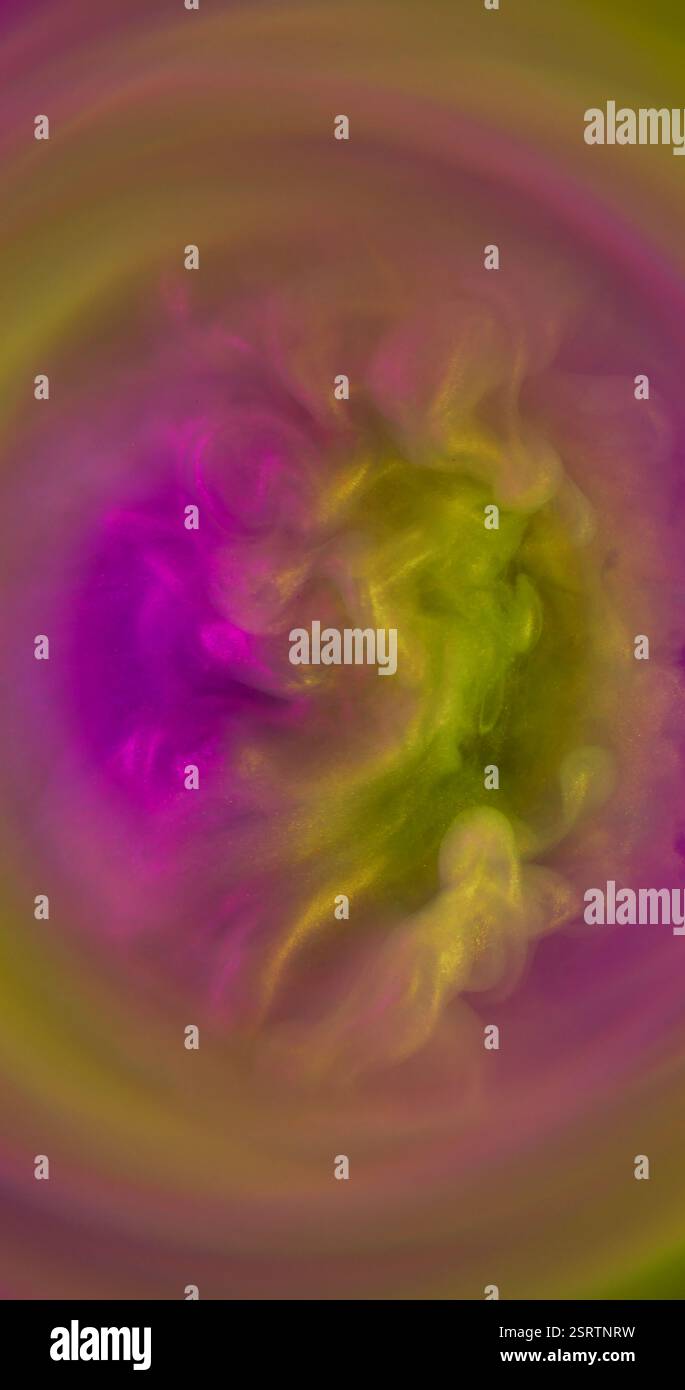 Paint burst. Smoke spectrum. Gold yellow purple luxurious particles ...