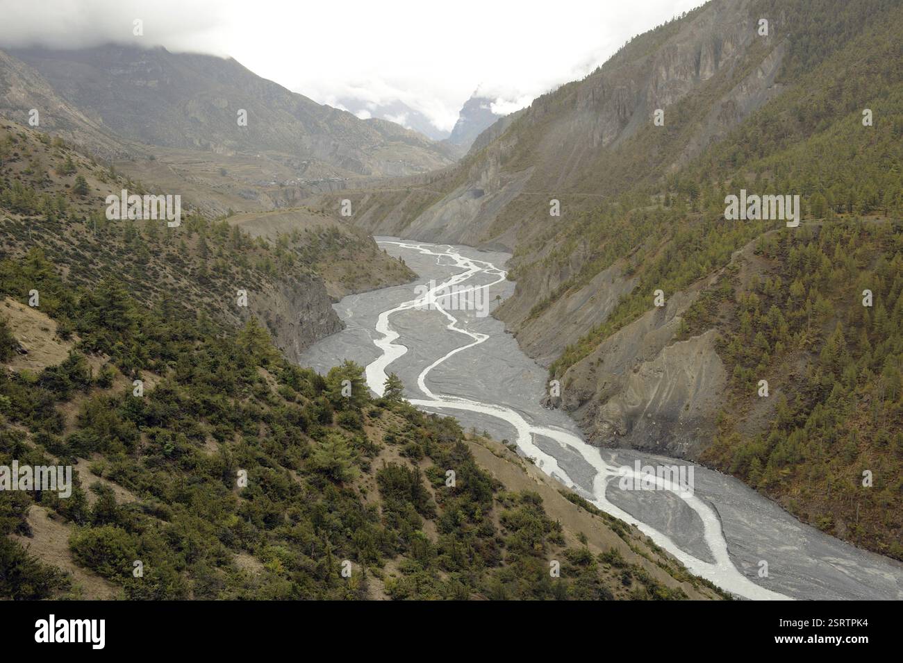 River, Khangsar Khola, Manang, Nepal, Asia Stock Photo - Alamy